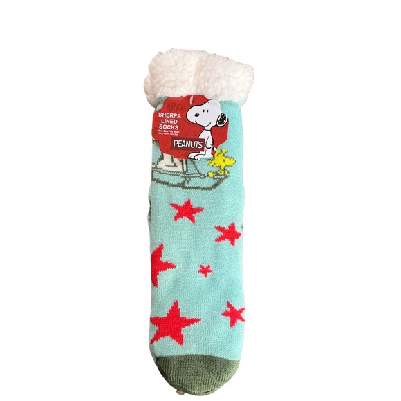Accessories | Peanuts Sherpa Lined Socks Snoopy Woodstock One Size Fits ...